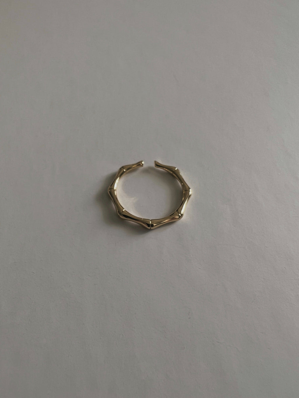 EDNA BAMBOO GOLD RING – Plain.J