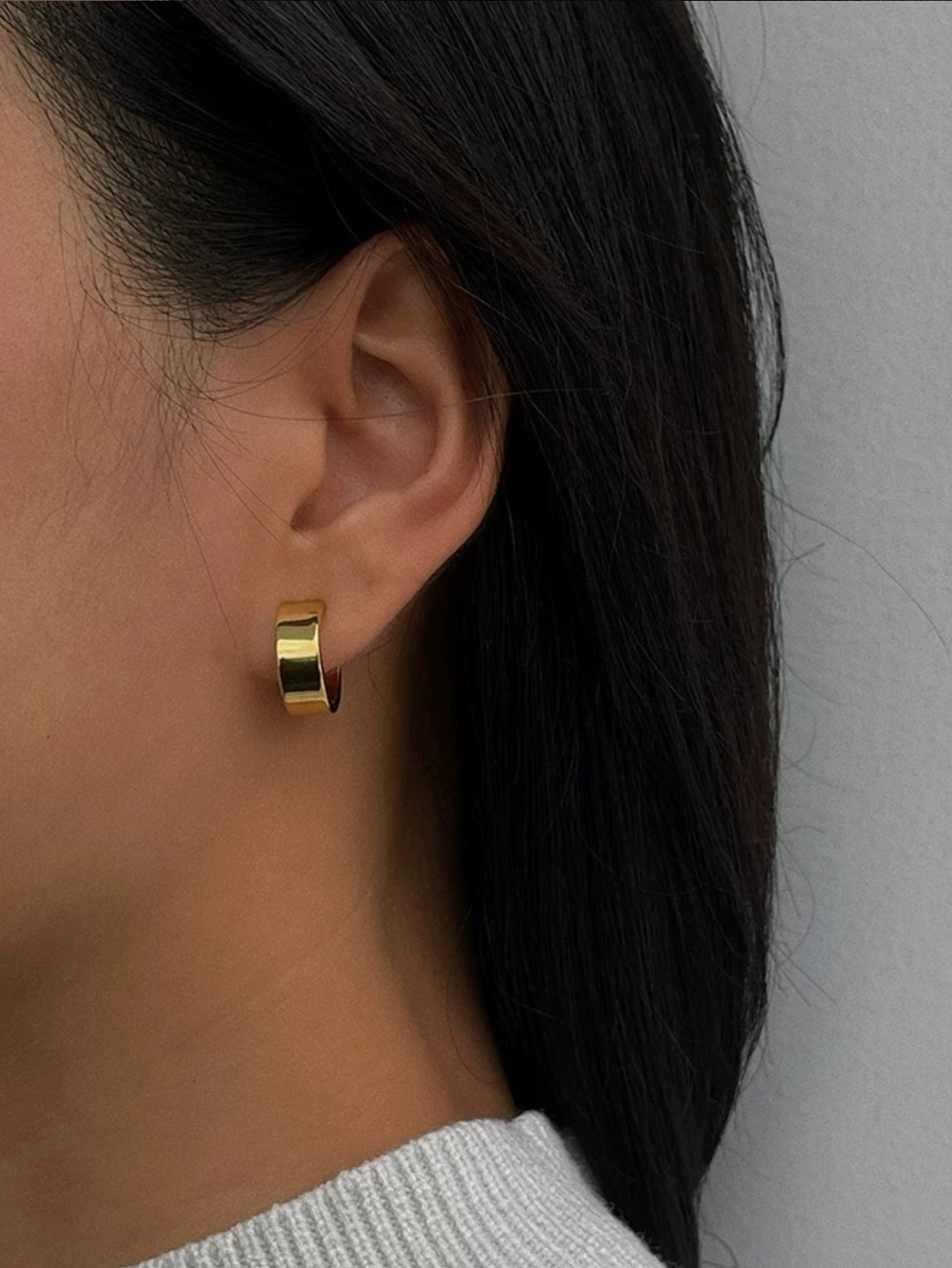 Mabel Bold Gold Earrings – Plain.J