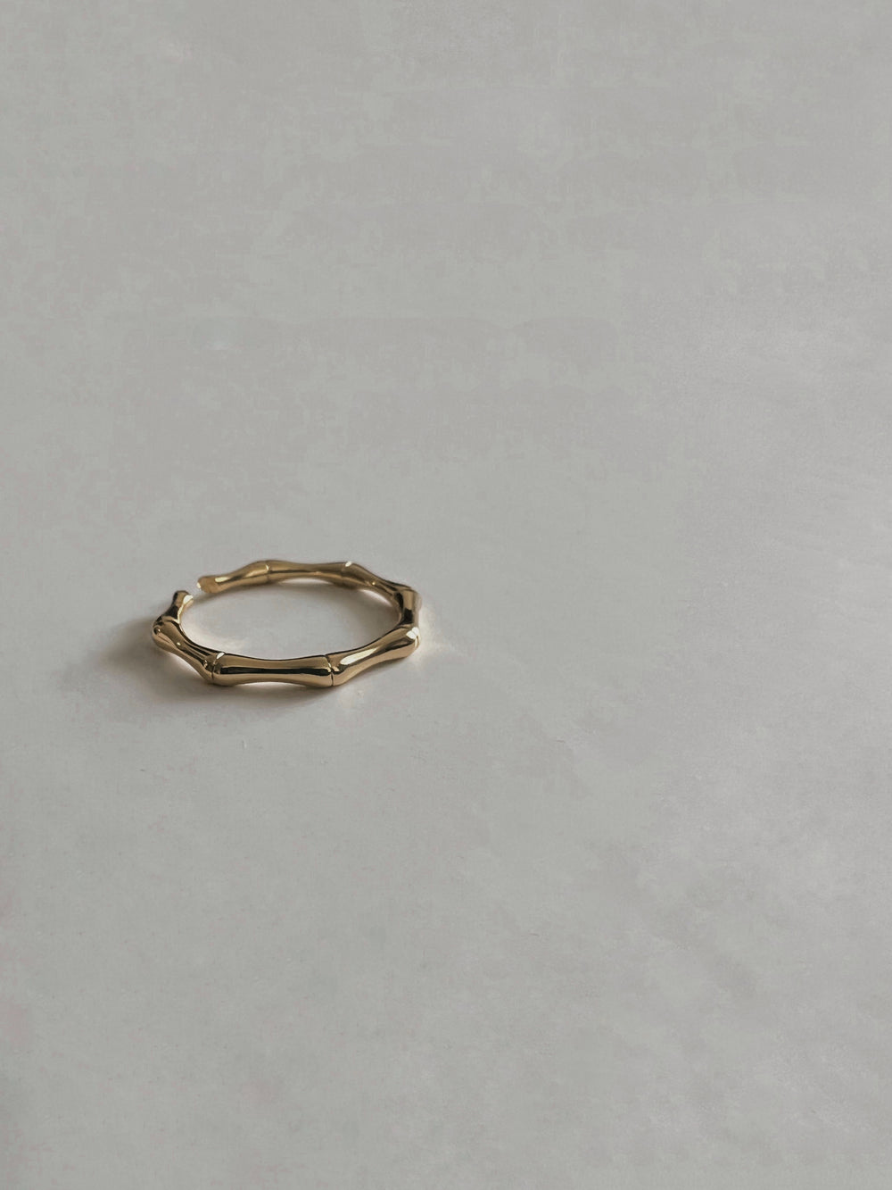 EDNA BAMBOO GOLD RING – Plain.J
