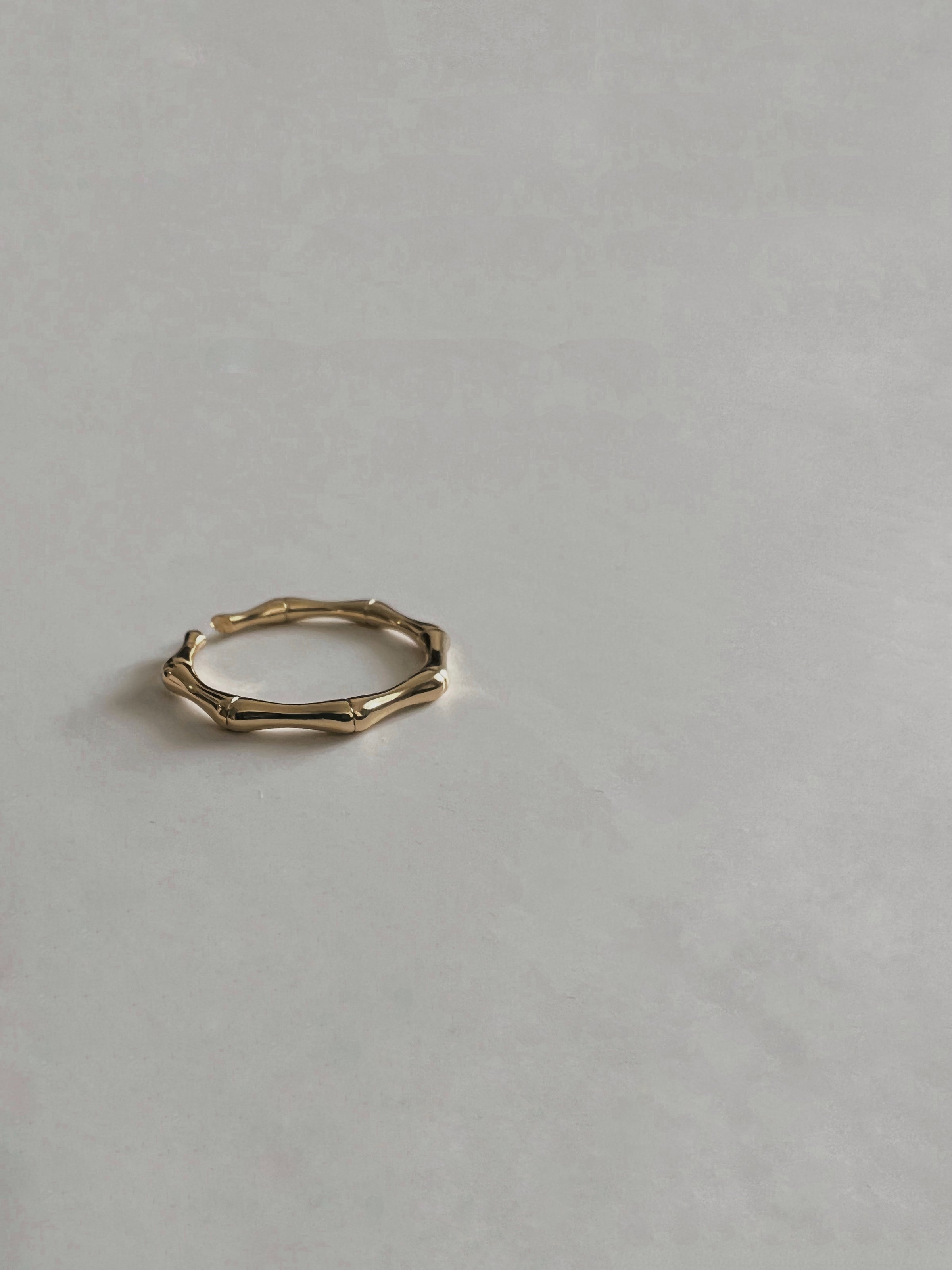EDNA BAMBOO GOLD RING – Plain.J